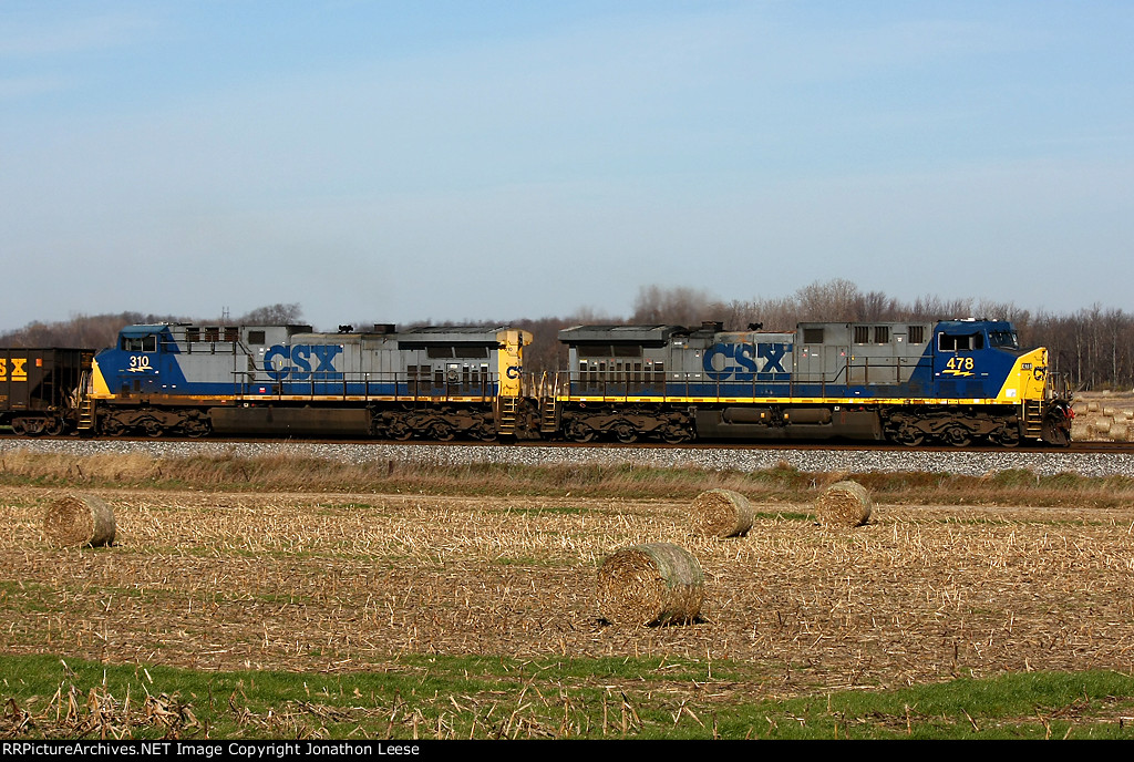 CSX 478 and 310 lead K380 east